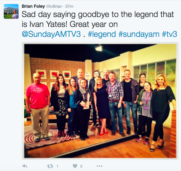 Awe! Check out this ADORABLE photo of Ivan Yates' final show - VIP Magazine