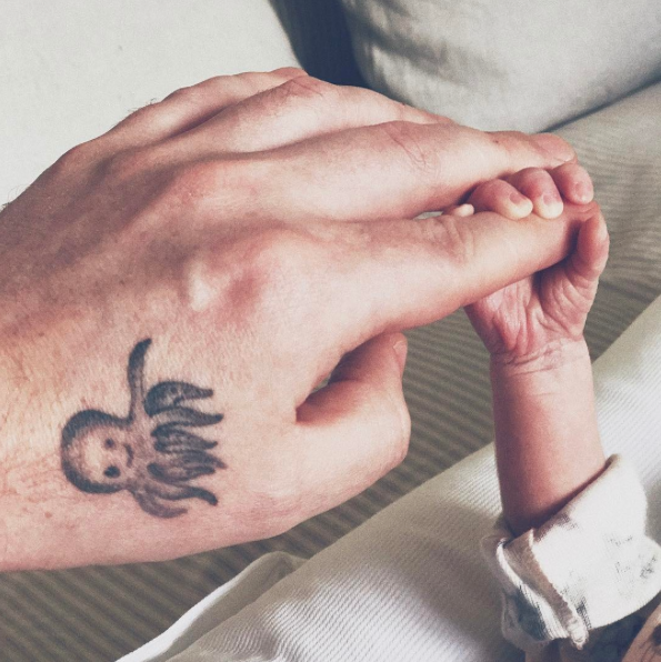 Anna and Jonathan Saccone Joly share adorable snaps of their newborn ...