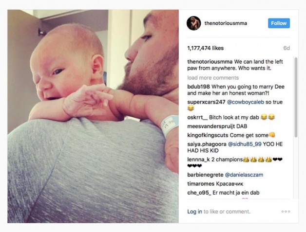 Conor McGregor shares adorable new snap feeding his baby boy - VIP Magazine