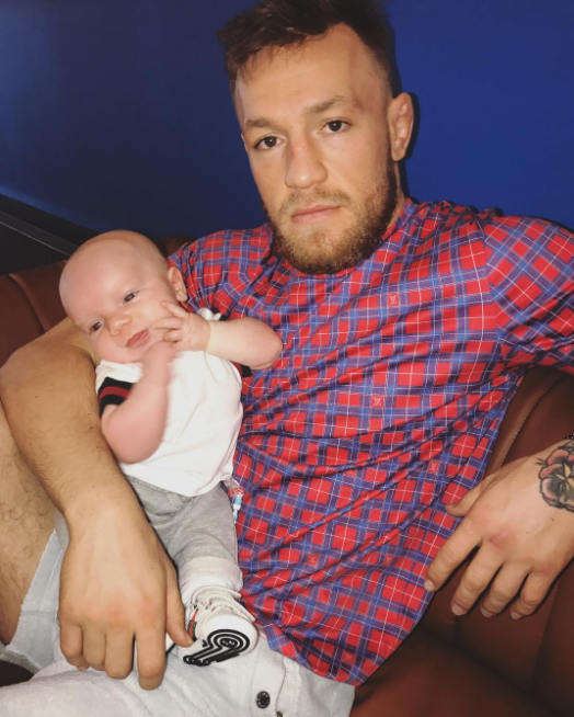 Conor McGregor and baby son sport matching designer shoes - VIP Magazine