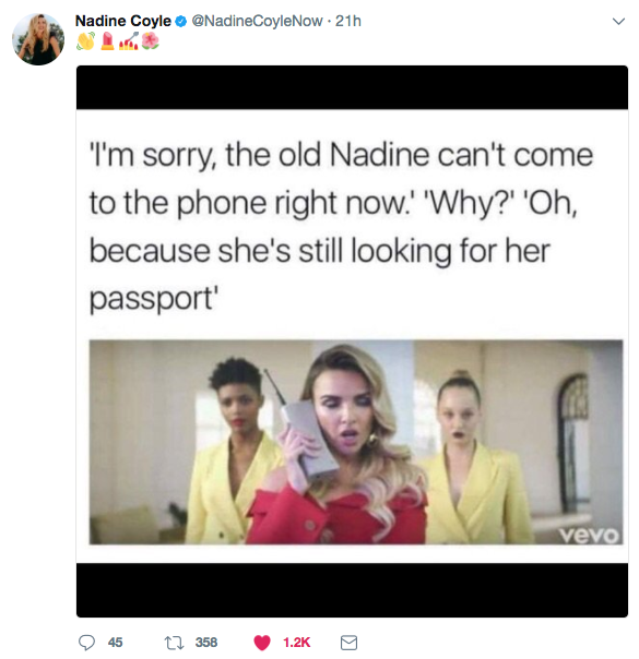 Nadine Coyle shared the funniest meme about her passport drama - VIP ...