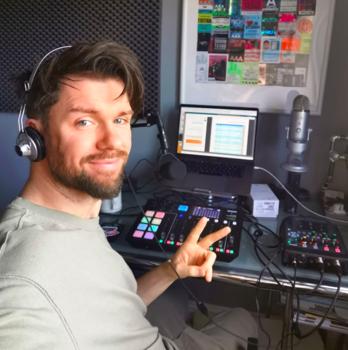 Brian Dobson shows off makeshift studio as he works from home - VIP ...
