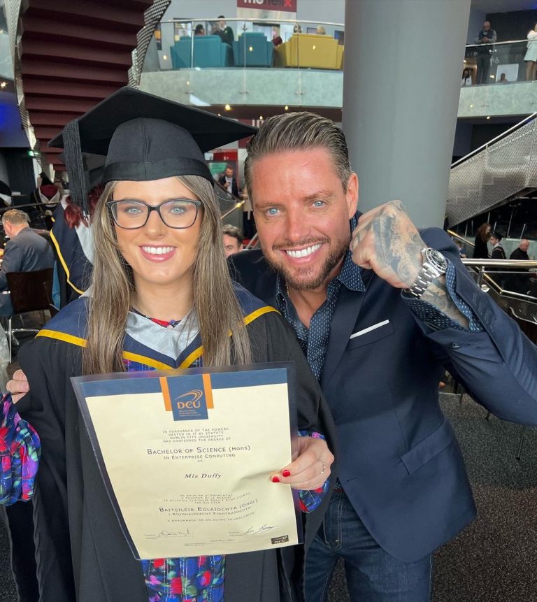 Keith Duffy "proudest parent in the world" as daughter Mia graduates