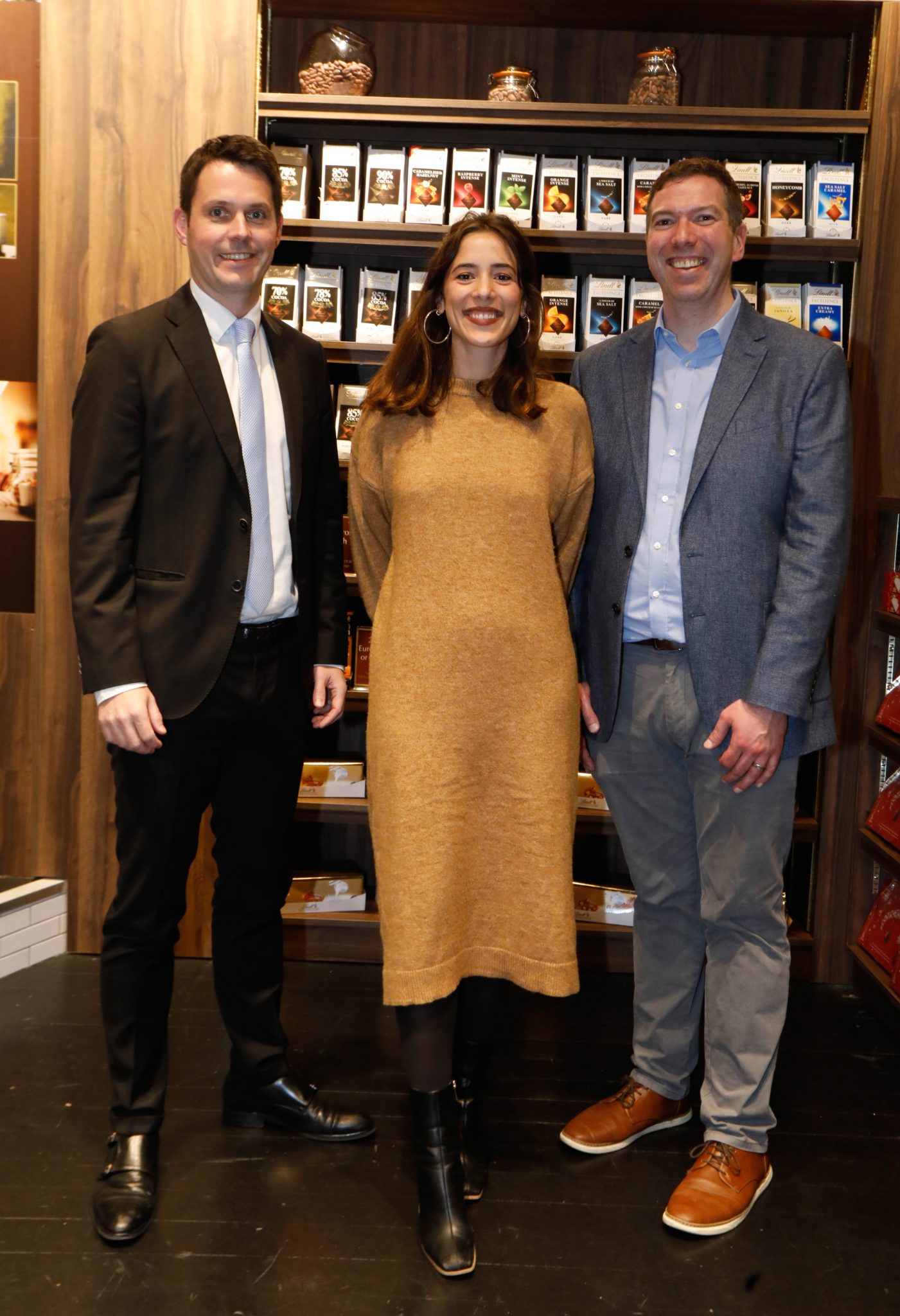 Well known faces step out for launch of Lindt Christmas pop-up shop