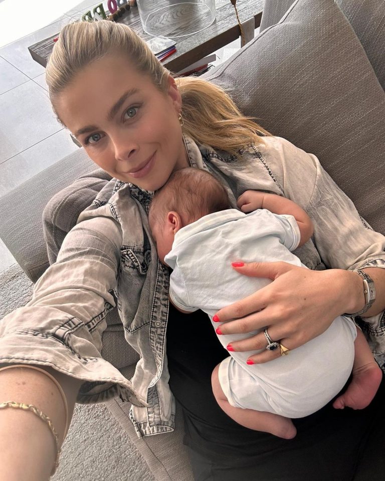 Jess Redden opens up about frightening day her newborn son was hospitalised