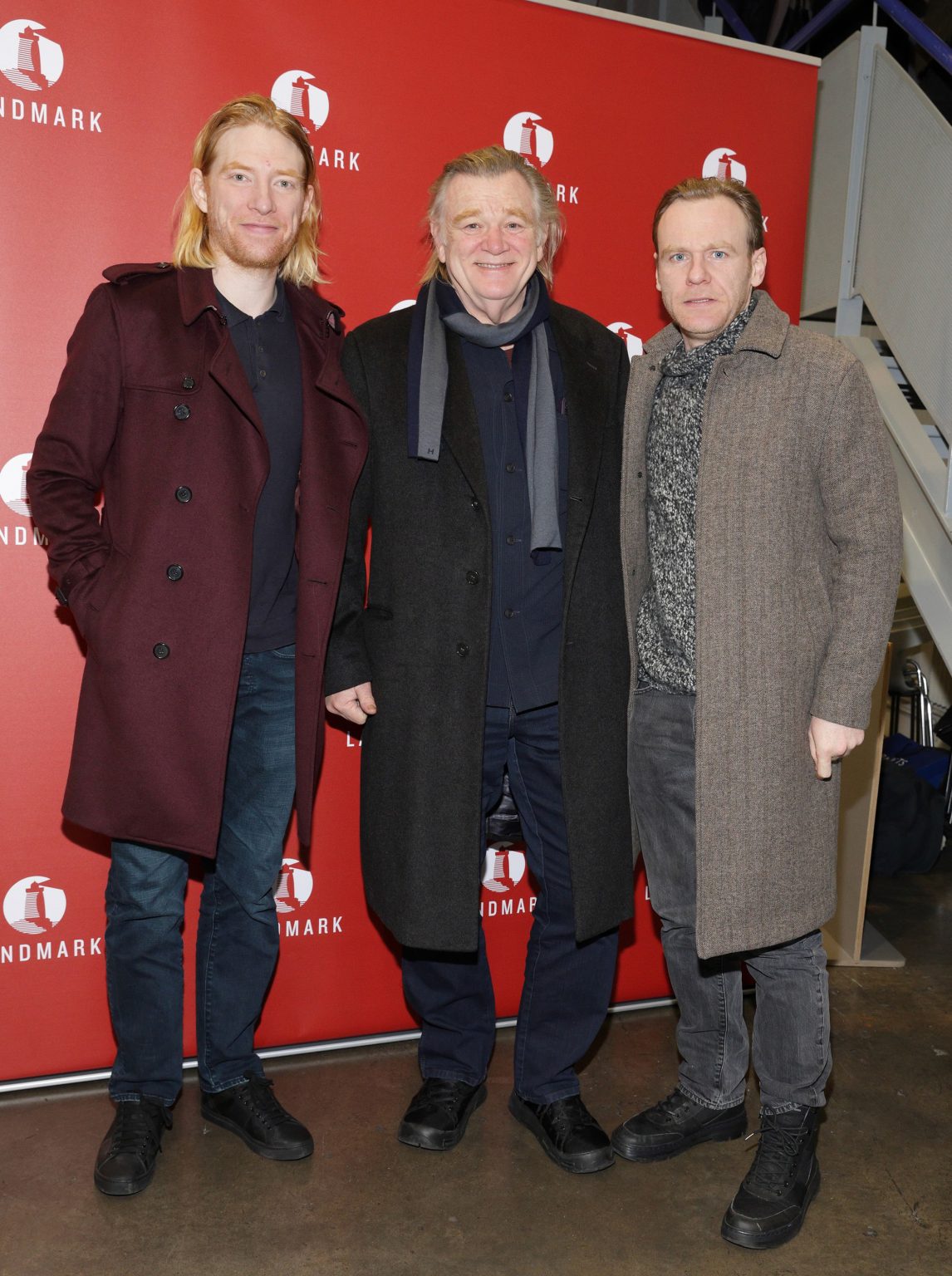 Brendan Gleeson walks red carpet with his sons in Dublin