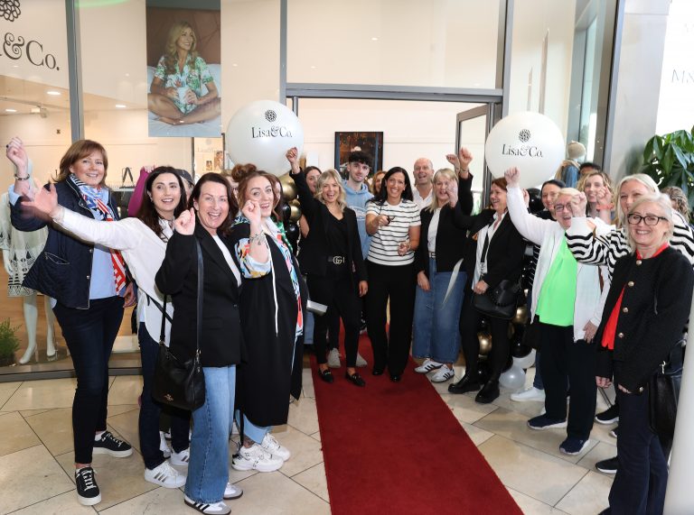 Lisa McGowan celebrates pop-up shop with her pals