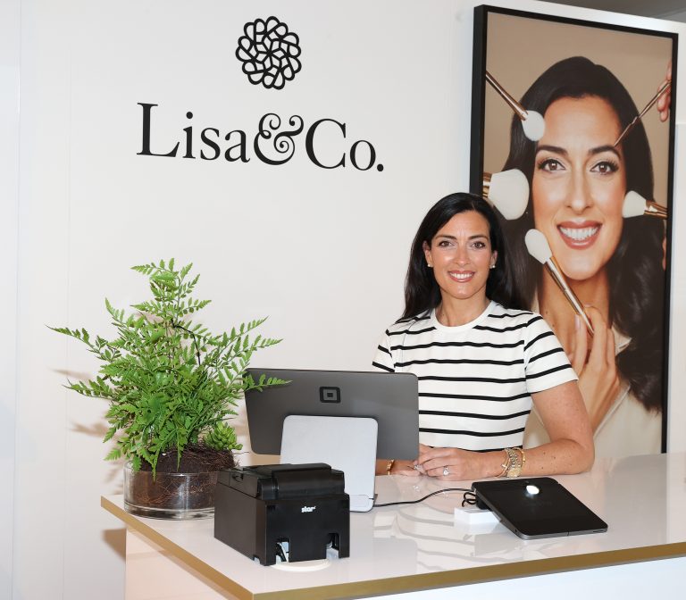 Lisa McGowan celebrates pop-up shop with her pals