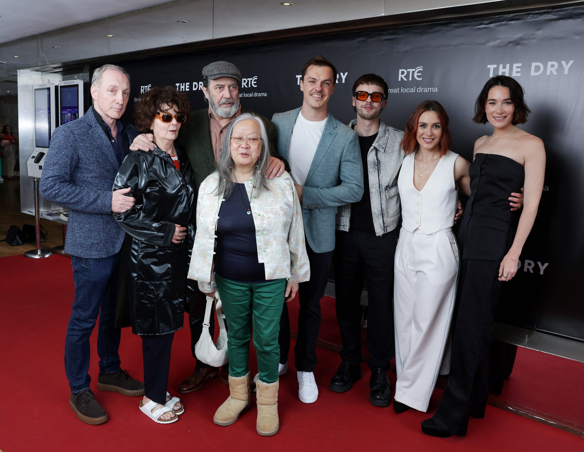 Michael McElhatton, Pom Boyd, Ciaran Hinds and his wife Helene, Eoin ...