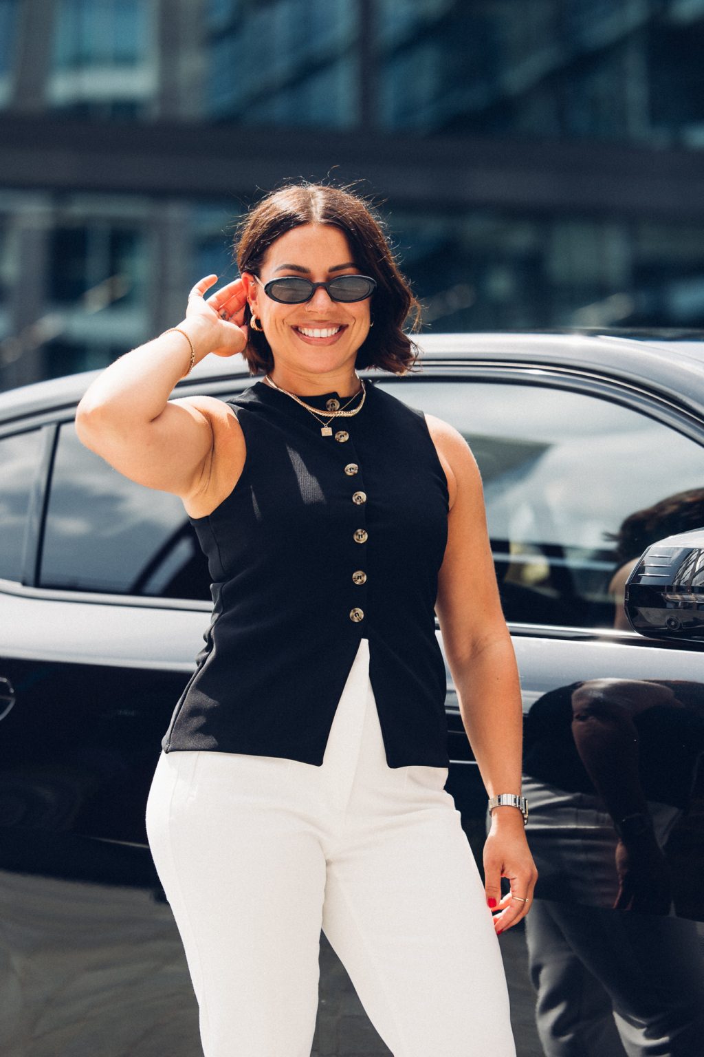 Nadia El Ferdaoussi pictured yesterday at the BMW Ireland RECharge ...