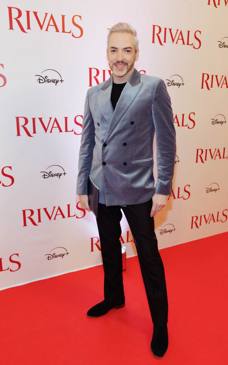 Aidan Turner and Victoria Smurfit walk Rivals red carpet in Dublin