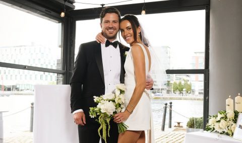 Holly Carpenter ties the knot in unique wedding day