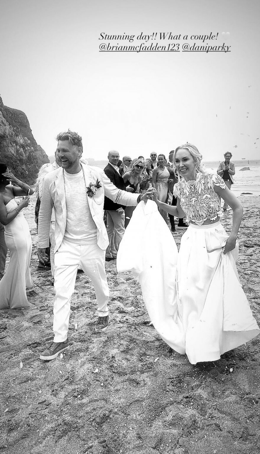 Brian McFadden's daughters Molly and Lilly celebrate wedding day