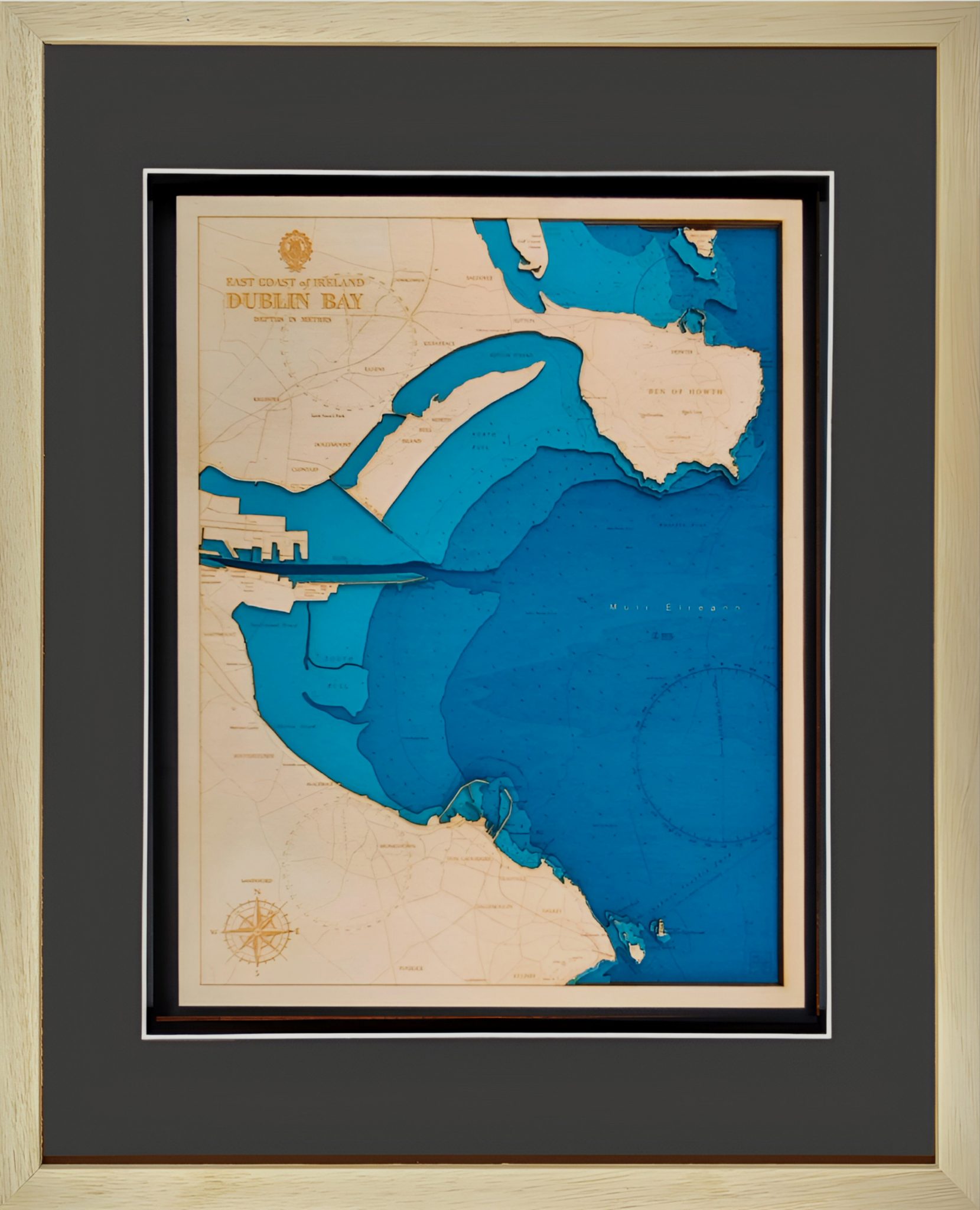 Coastal Map – Dublin Bay (€285) by Thin Line will feature at Gifted ...