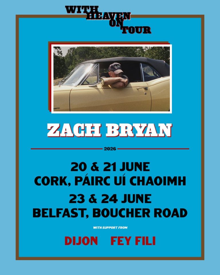 Zach Bryan to return to Ireland with four new dates