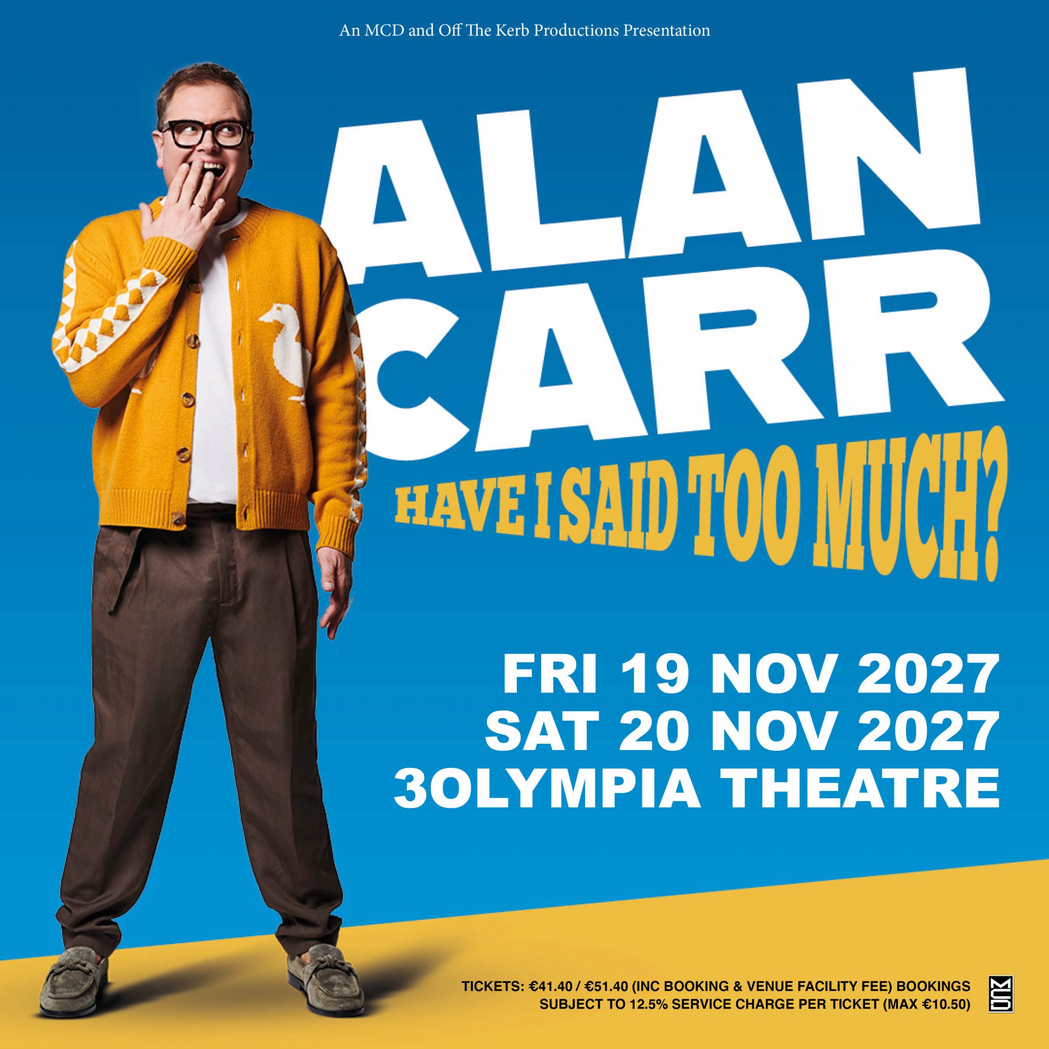 Alan Carr announces Irish tour dates