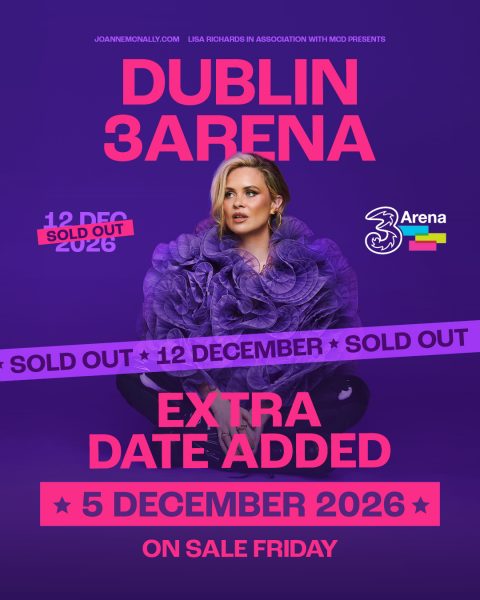Joanne McNally - Second 3Arena announced - VIP Magazine