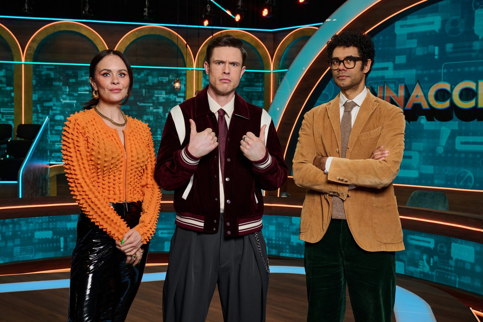 Joanne McNally, Ed Gamble and Richard Ayoade - VIP Magazine