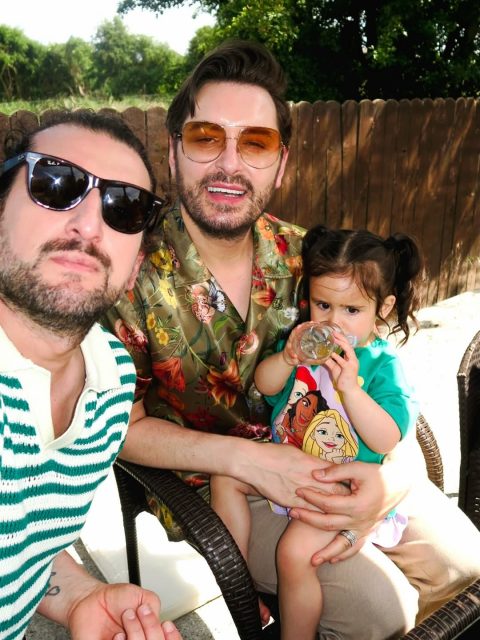 Arthur Gourounlian and Brian Dowling celebrate daughter Blu's second ...
